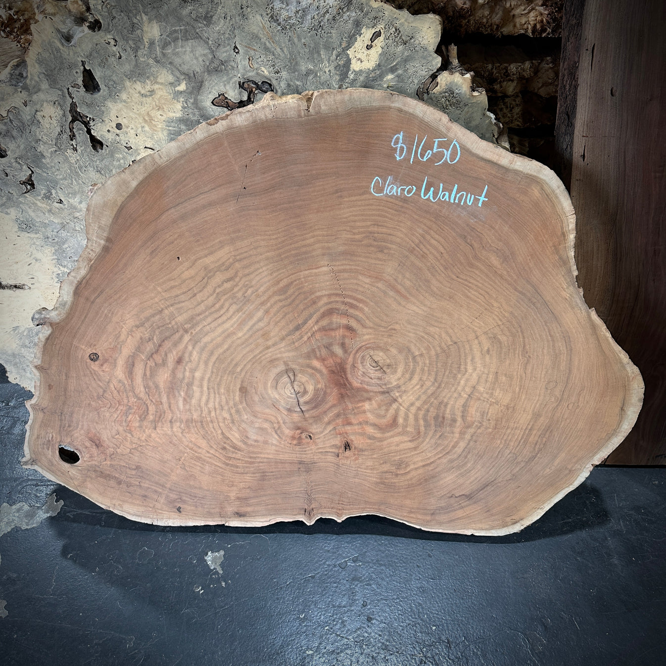Claro Walnut Cross Cut Cookie Slab – WoodCache